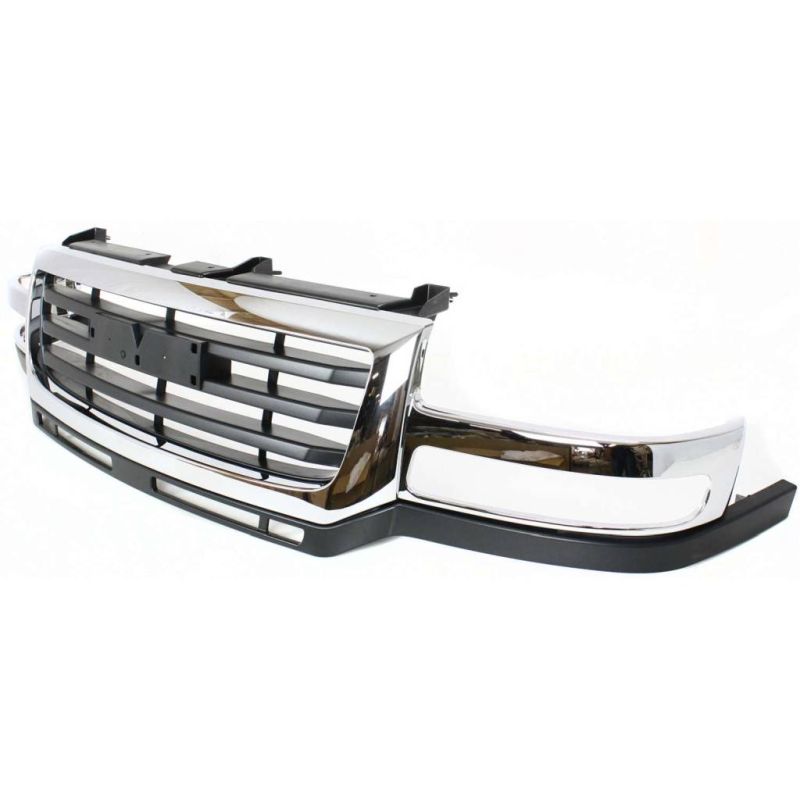 GM TRUCKS & VANS SIERRA/PU (GMC) (07 OLD STYLE) GRILLE CHR/BLK (2500HD ...